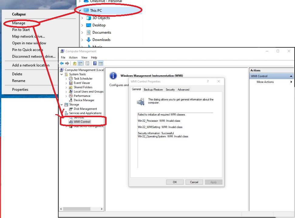 Windows Management Instrumentation (WMI) Troubleshooting – Plex-Earth Support Desk