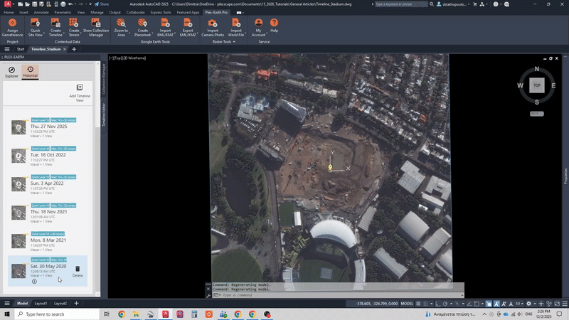 Pinpoint the capture date of your satellite images in Google Earth – Plex-Earth Support Desk