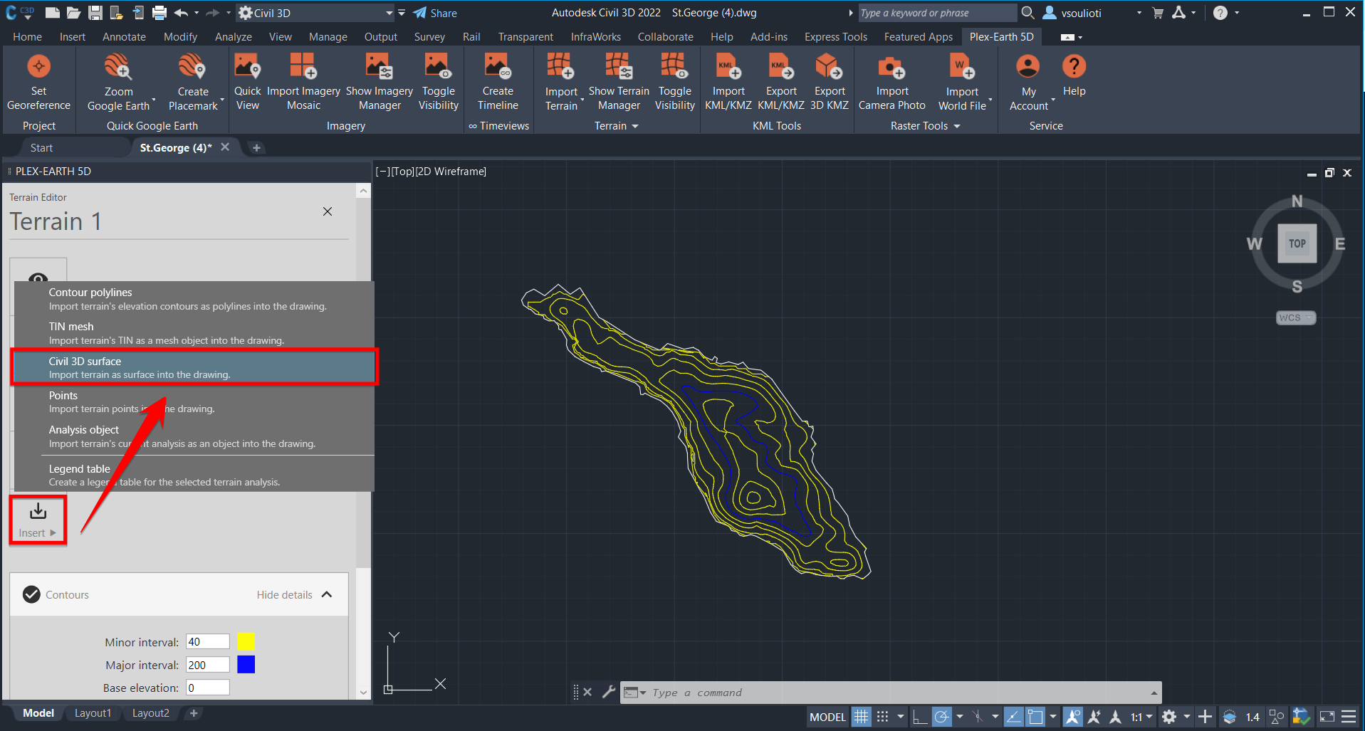 Convert Plex Earth s Surface To Civil 3D Surface Plex Earth Support Desk
