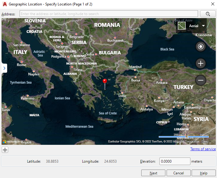 How To Display The Same Geographic Coordinates In AutoCAD And Google 